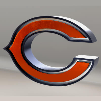NFL Chicago Bears Logo - 3D Model by guimart
