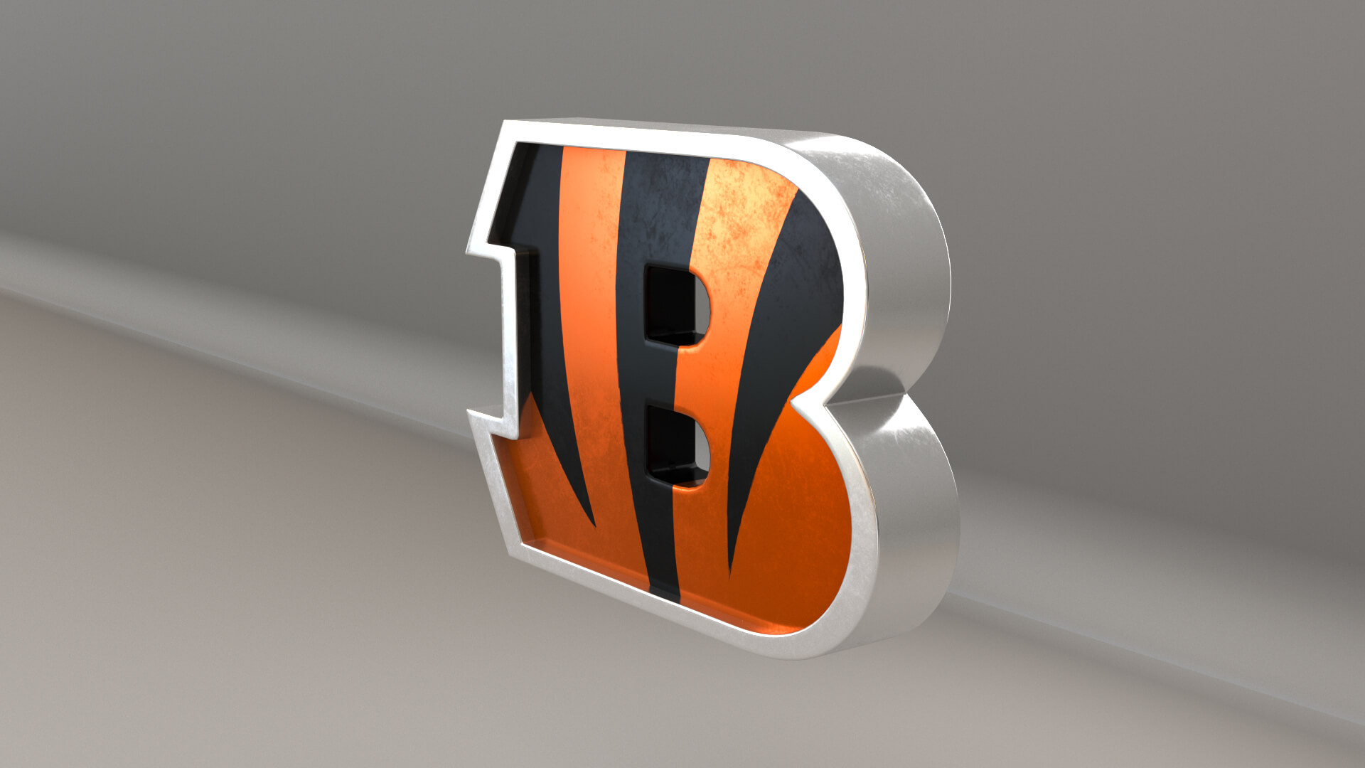 NFL Cincinnati Bengals Logo - 3D Model by guimart