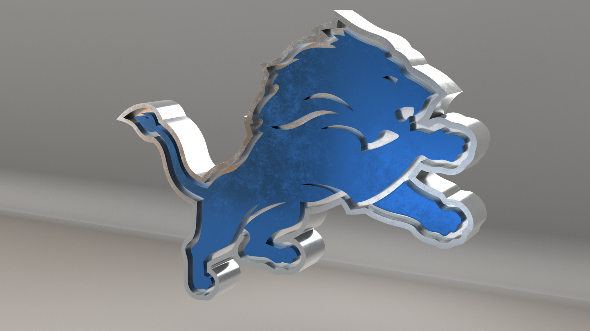 NFL Detroit Lions Logo - 3D Model by guimart