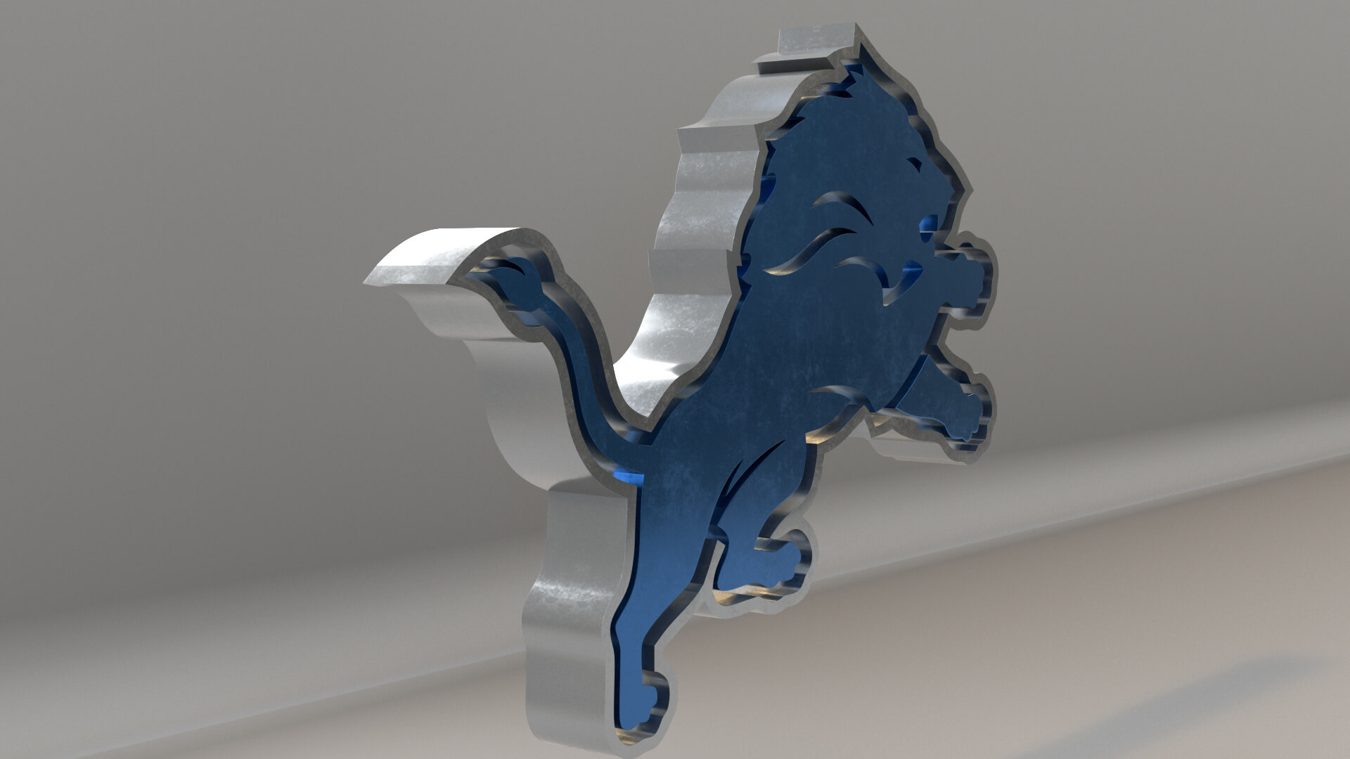 NFL Detroit Lions Logo - 3D Model by guimart
