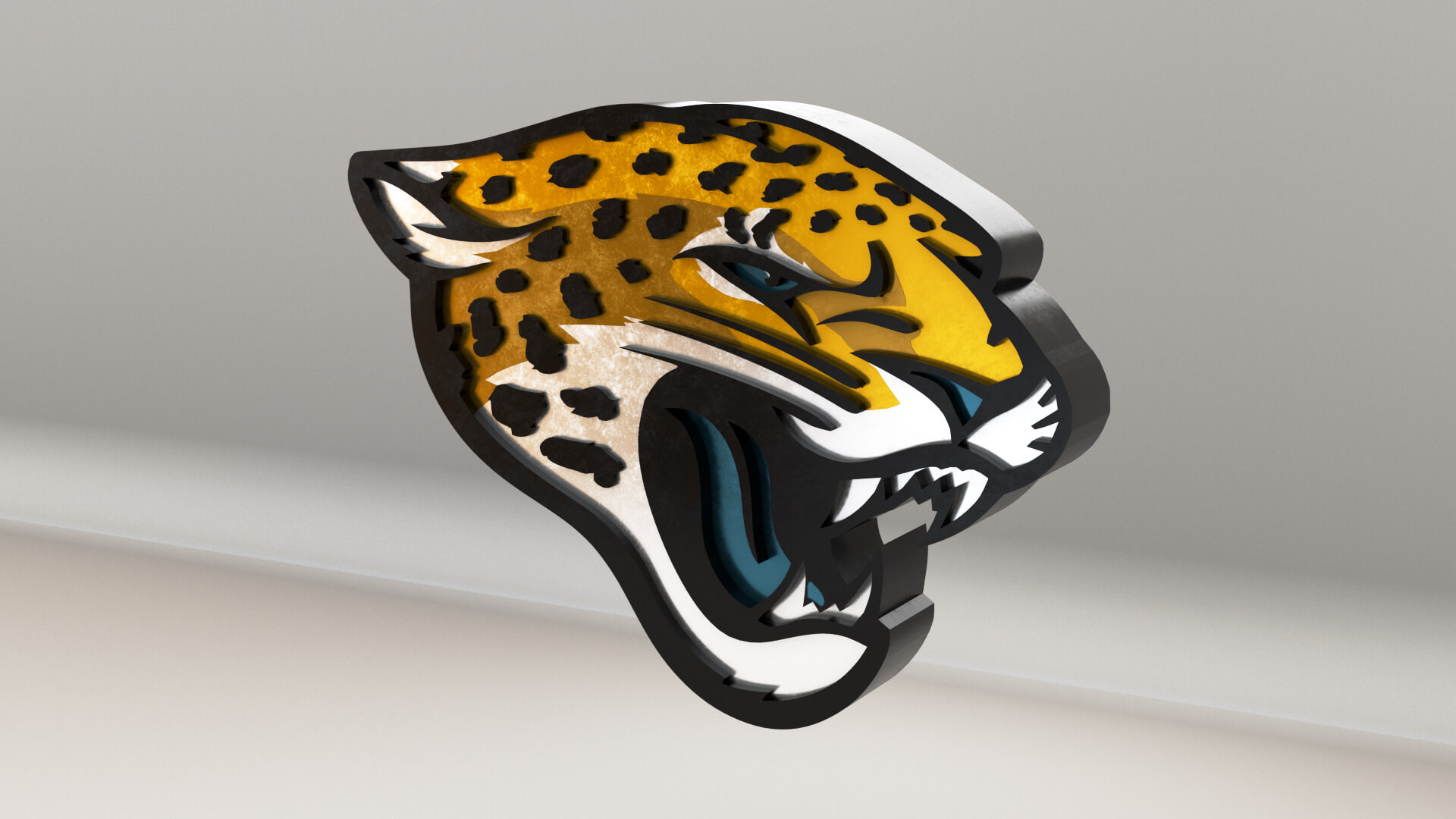 NFL Jacksonville Jaguars Logo - 3D Model by guimart