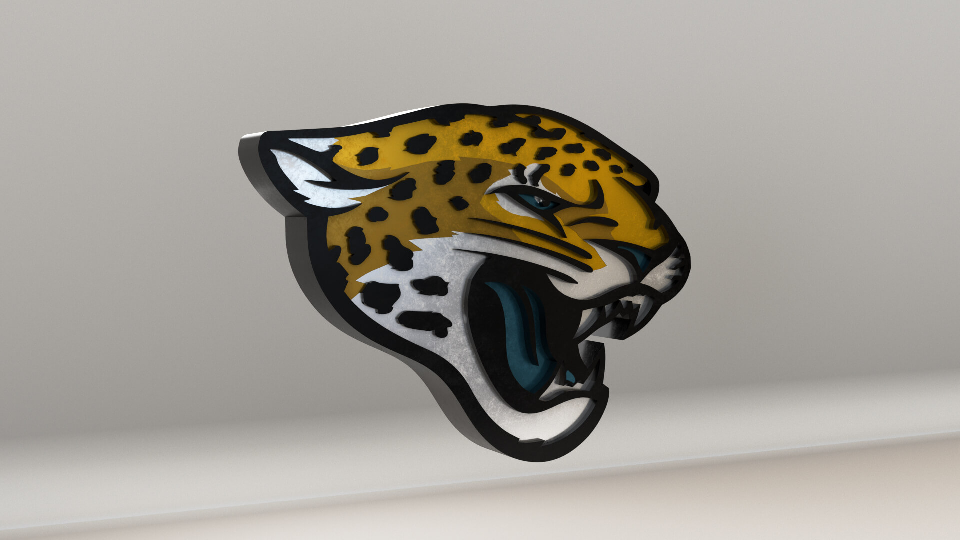 NFL Jacksonville Jaguars Logo - 3D Model by guimart