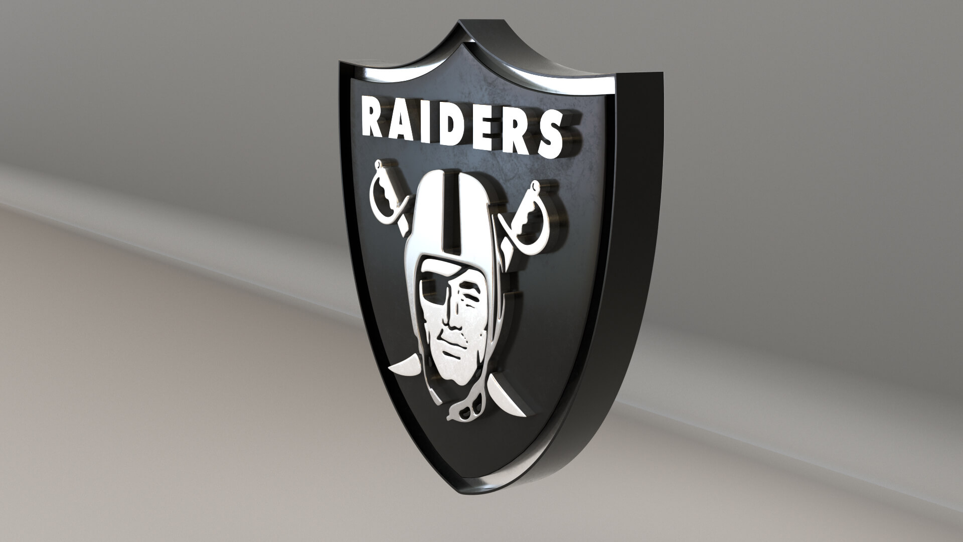 NFL Las Vegas Raiders Logo - 3D Model by guimart