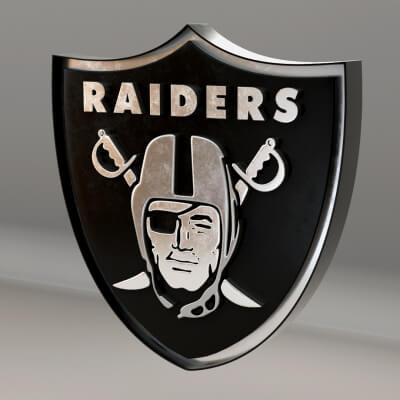 NFL Las Vegas Raiders Logo - 3D Model by guimart