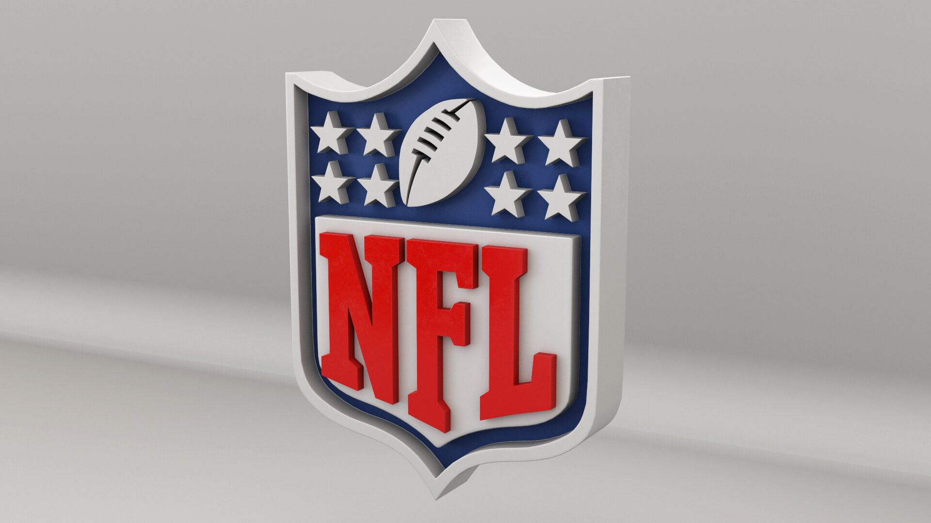 NFL Logo -National Football League 3D Model by guimart