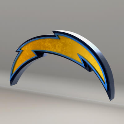 NFL Los Angeles Chargers Logo - 3D Model by guimart