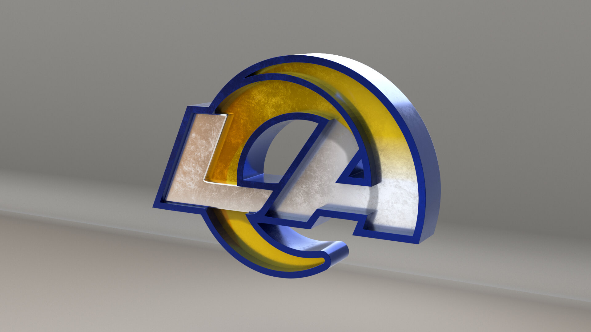 NFL Los Angeles Rams Logo - 3D Model by guimart
