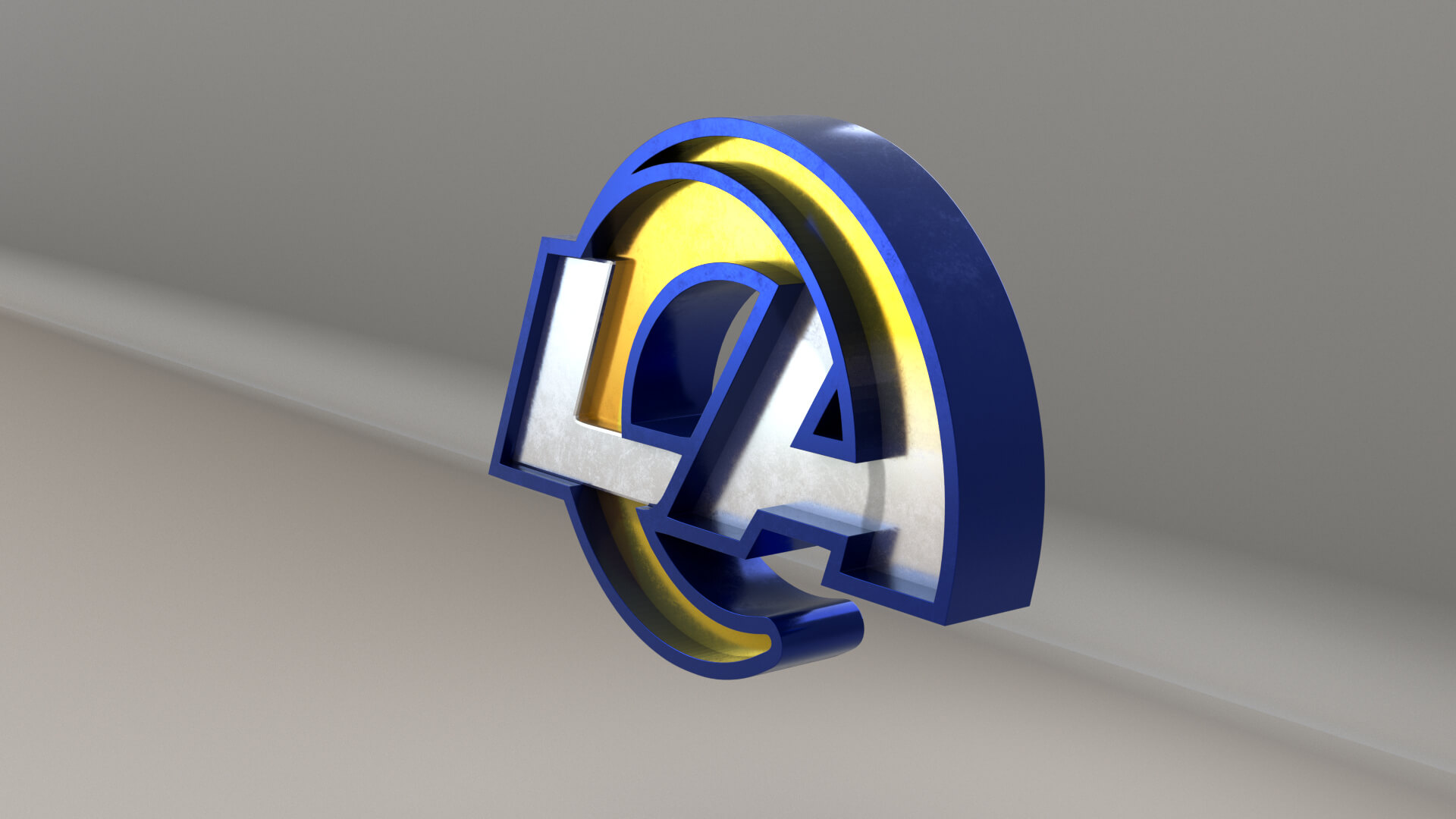 NFL Los Angeles Rams Logo - 3D Model by guimart