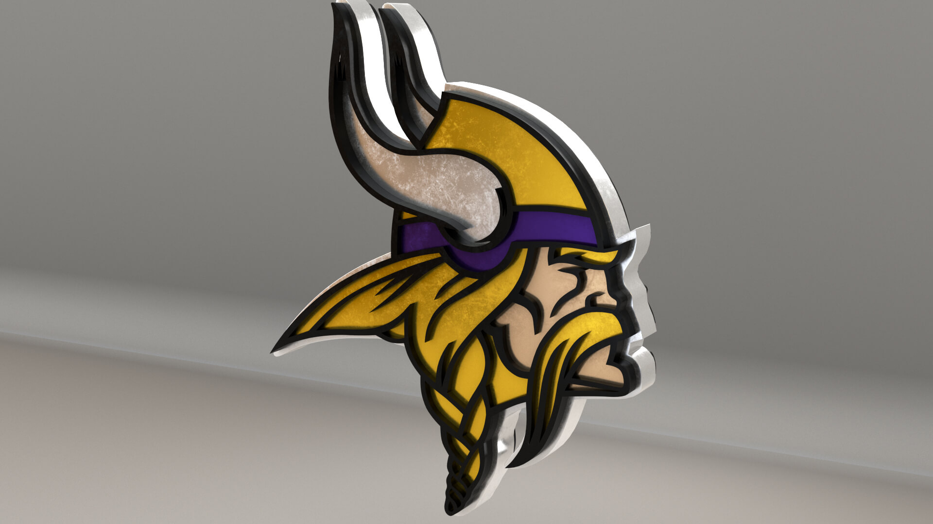 NFL Minnesota Vikings Logo - 3D Model by guimart