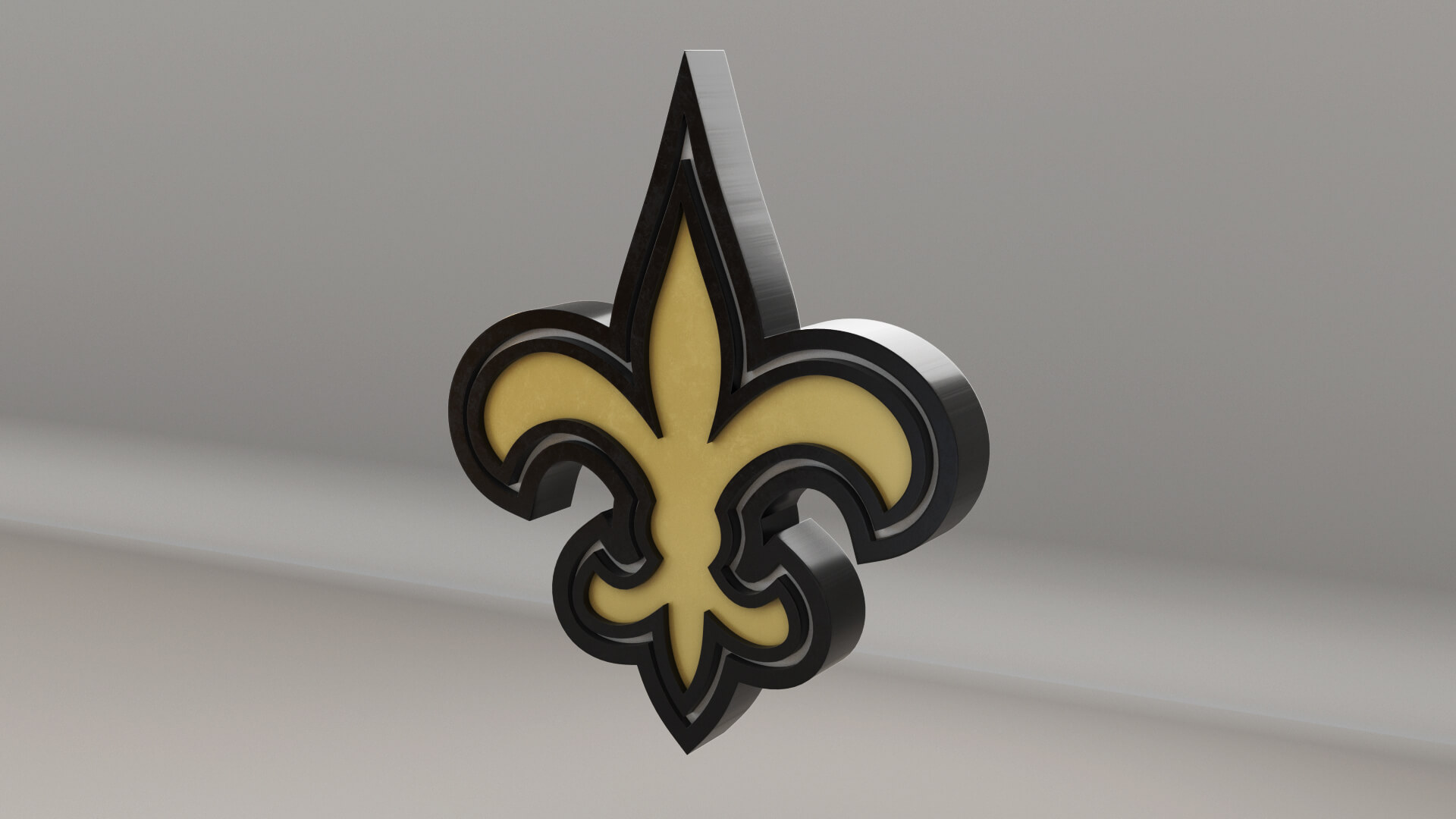 NFL New Orleans Saints Logo - 3D Model by guimart