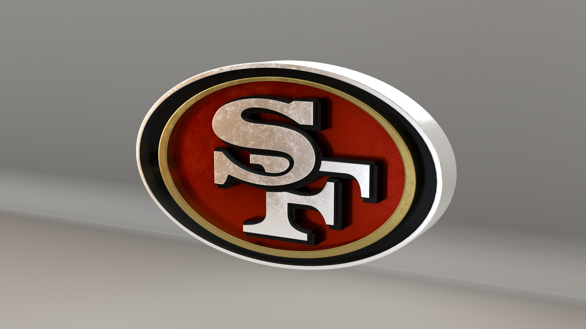 NFL San Francisco 49Ers Logo - 3D Model by guimart