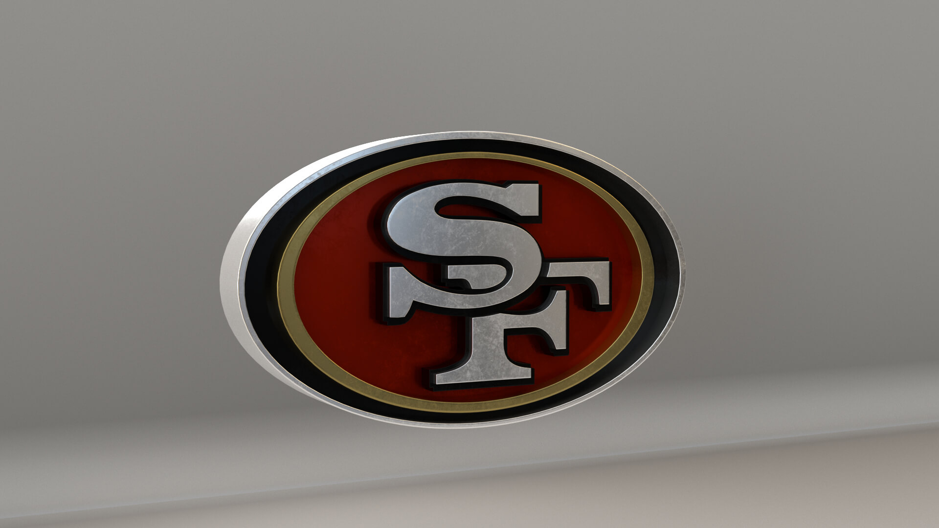NFL San Francisco 49Ers Logo - 3D Model by guimart
