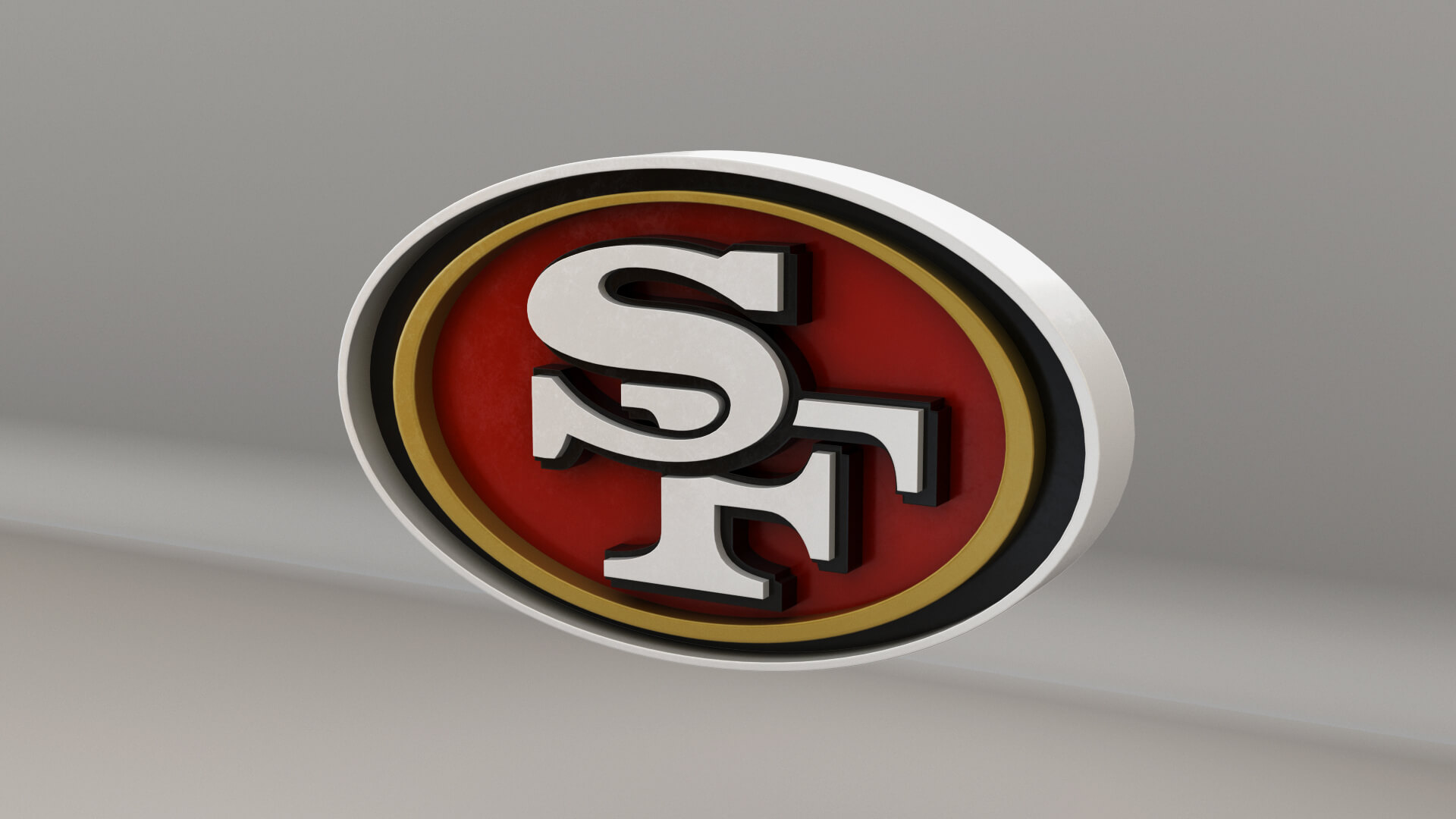 NFL San Francisco 49Ers Logo - 3D Model by guimart