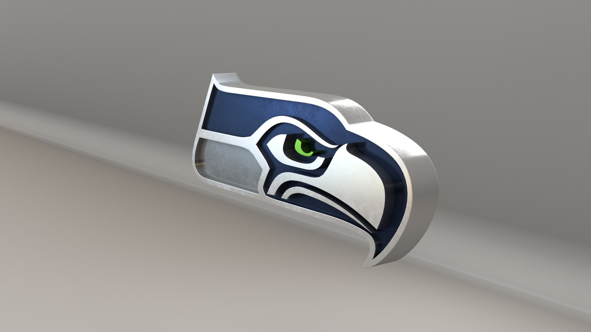 NFL Seattle Seahawks Logo - 3D Model by guimart
