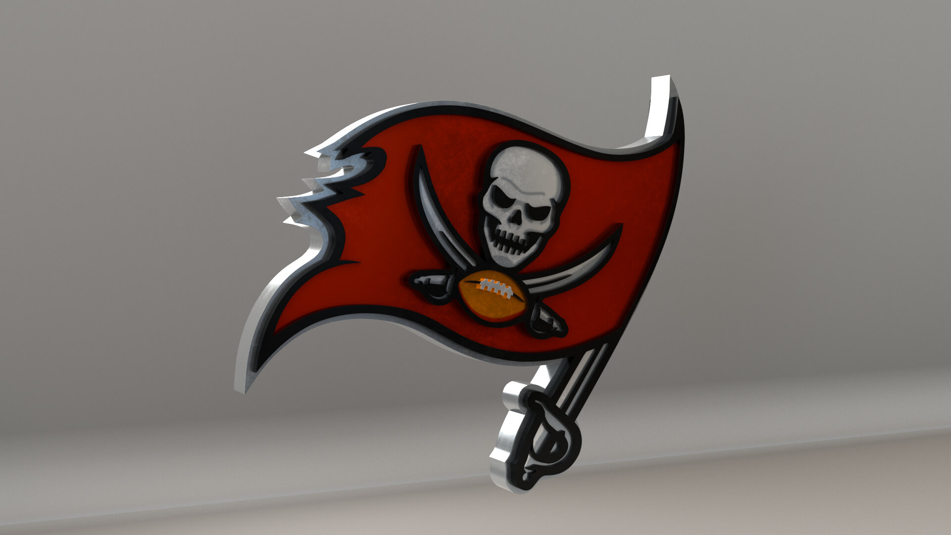 NFL Tampa Bay Buccaneers Logo - 3D Model by guimart