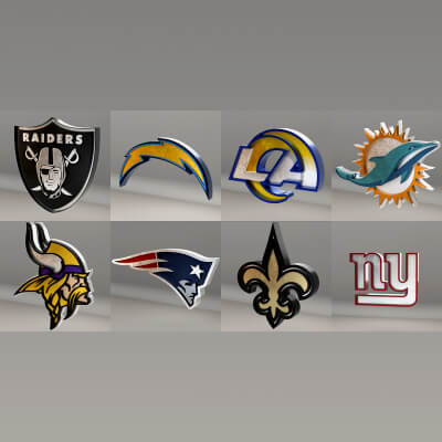 NFL Teams Logos Bundle 3 by guimart