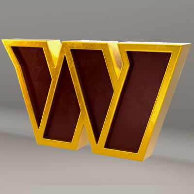 NFL Washington Commanders Logo - 3D Model by guimart