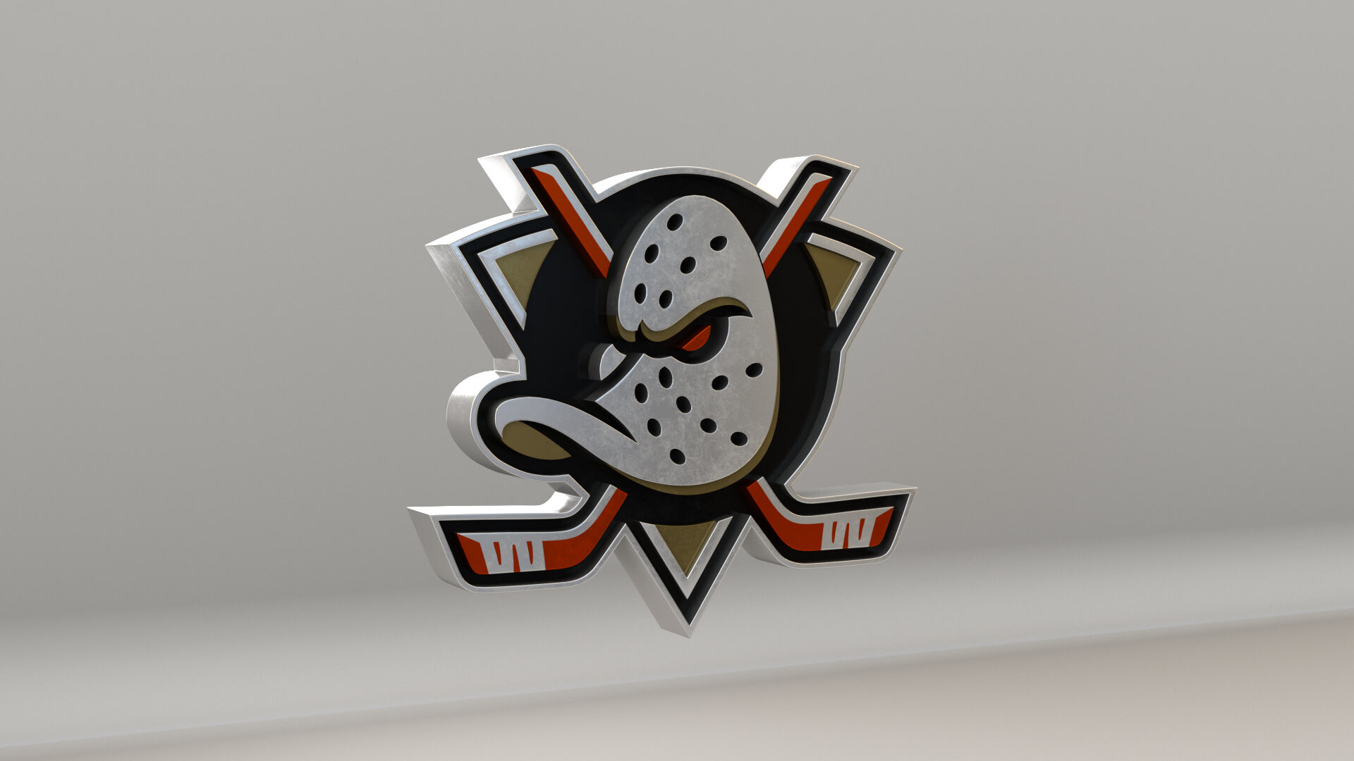 NHL Anahein Ducks Team Logo - 3D Model by guimart
