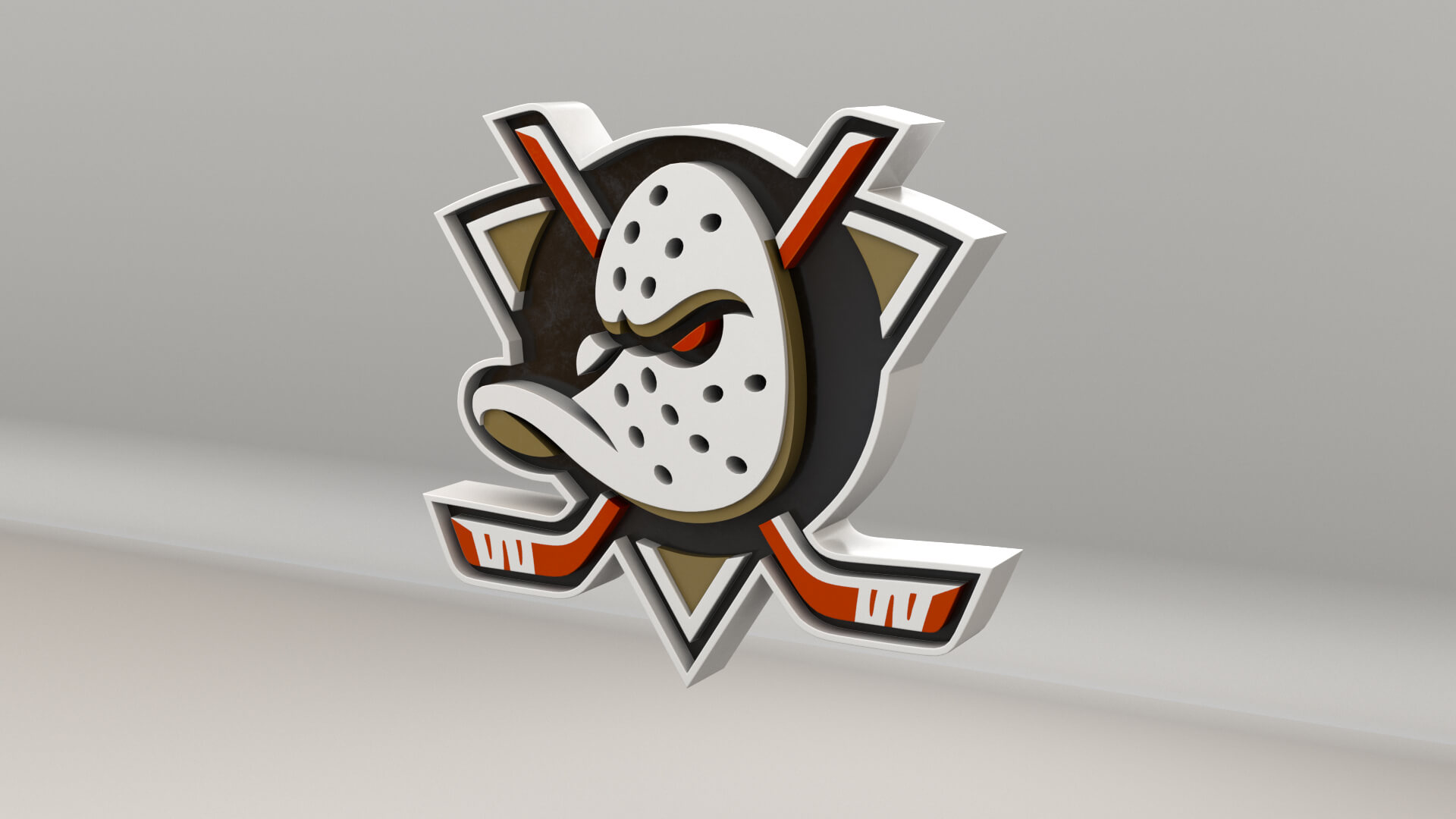 NHL Anahein Ducks Team Logo - 3D Model by guimart