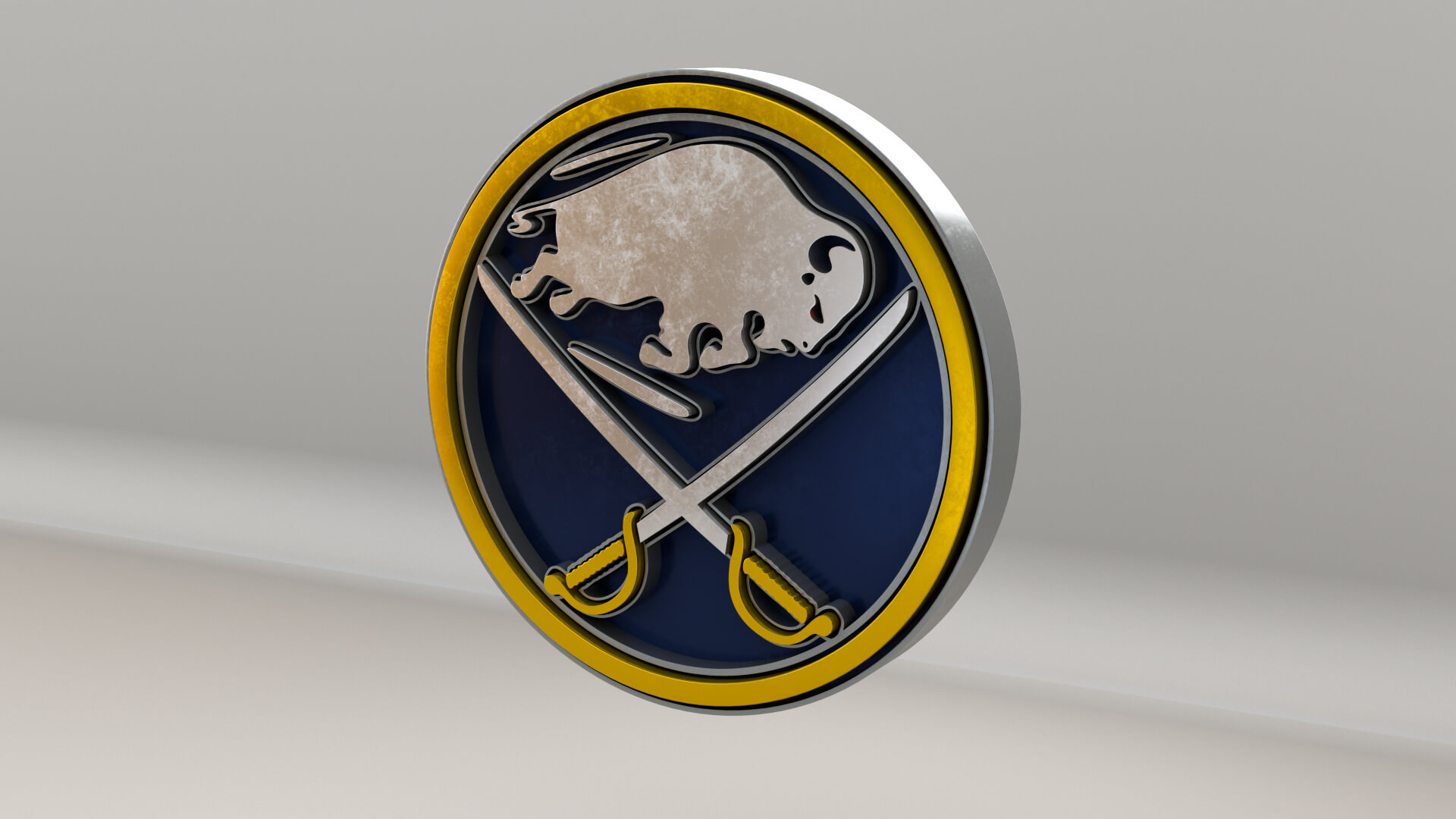 NHL Buffalo Sabers Team Logo - 3D Model by guimart