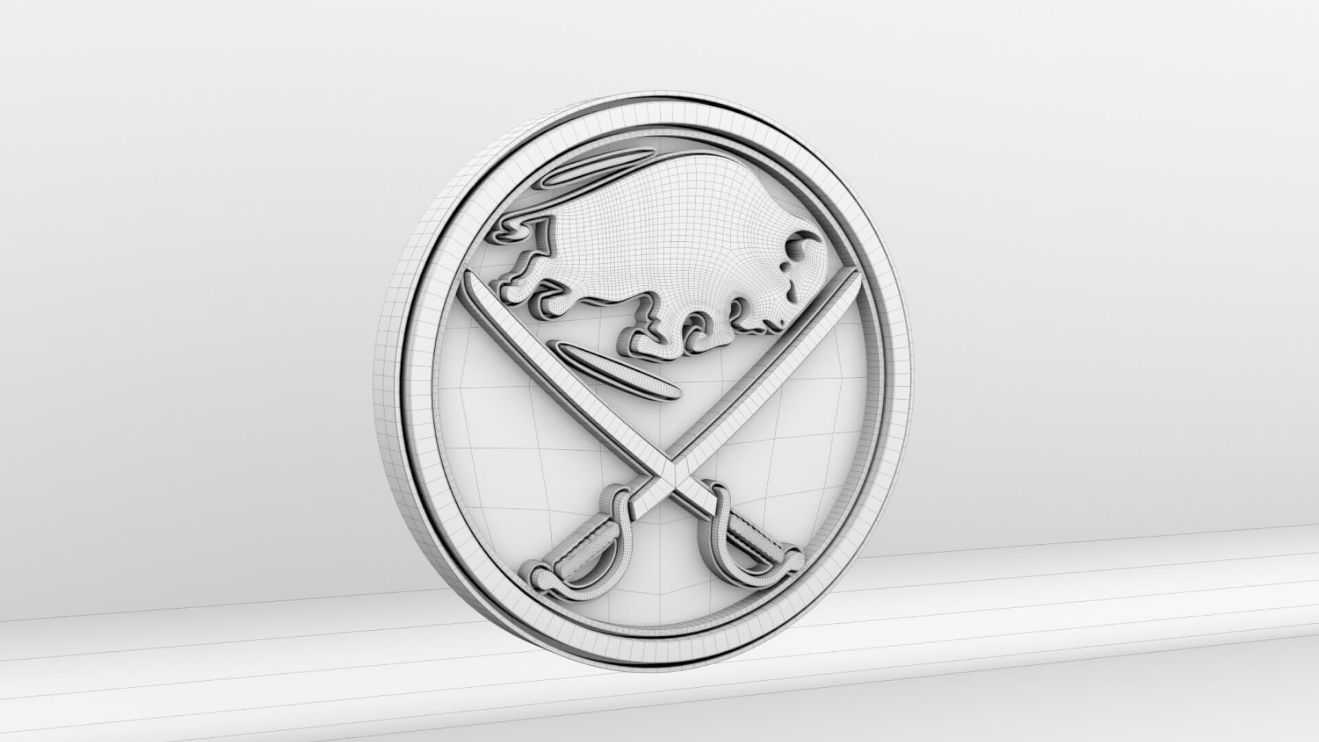 NHL Buffalo Sabers Team Logo - 3D Model by guimart