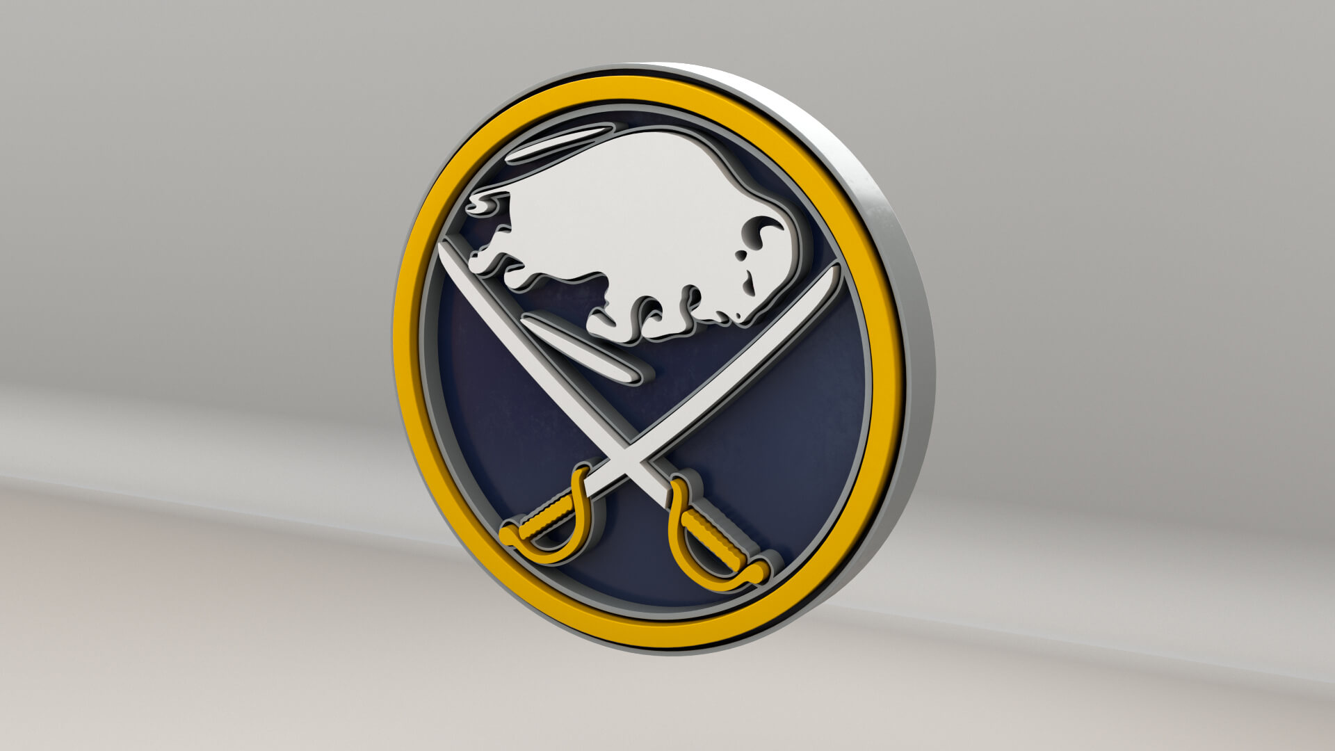 NHL Buffalo Sabers Team Logo - 3D Model by guimart