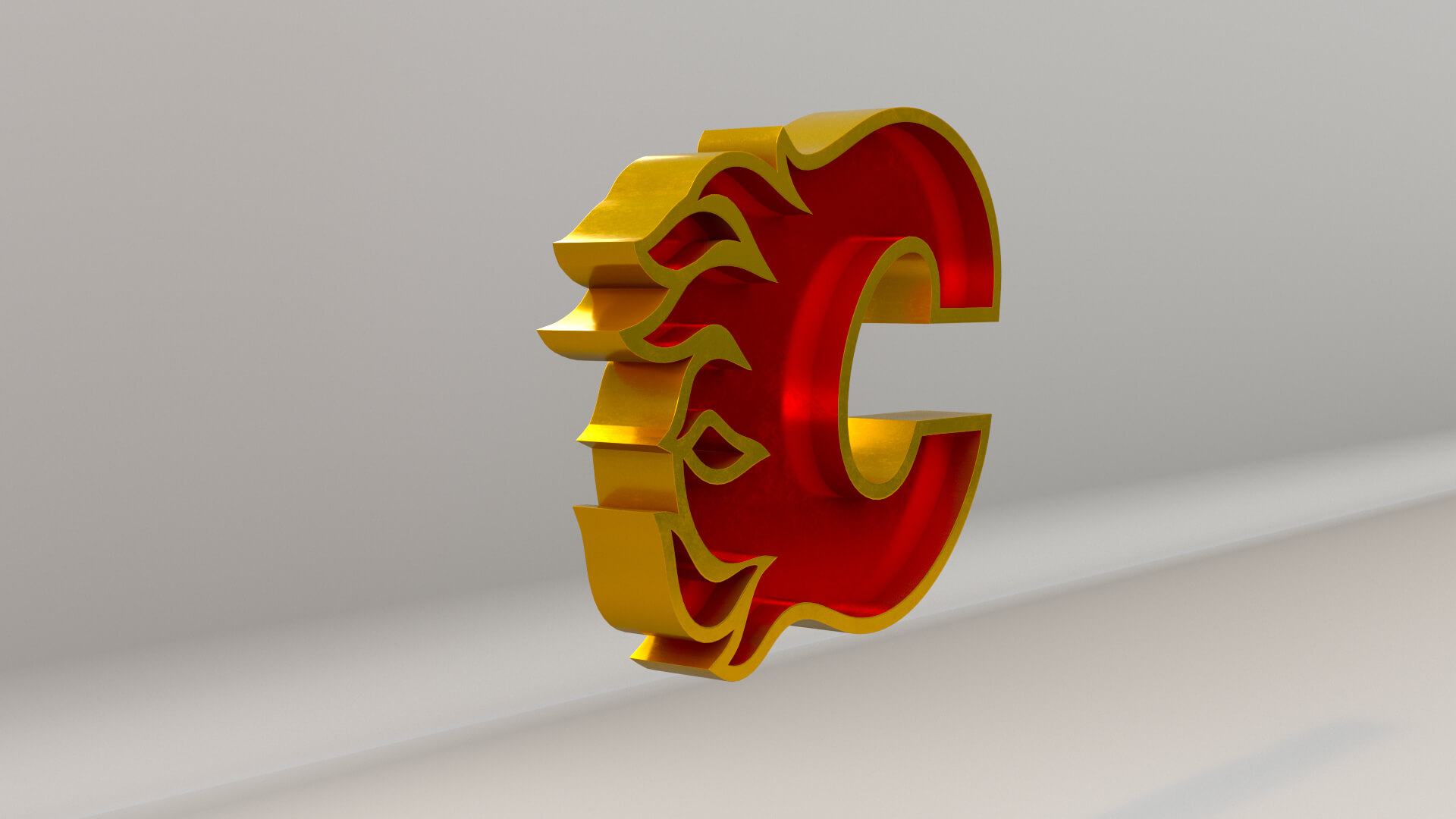 NHL Calgary Flames Team Logo - 3D Model by guimart