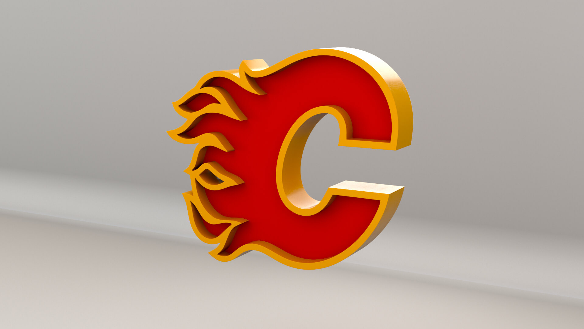NHL Calgary Flames Team Logo - 3D Model by guimart