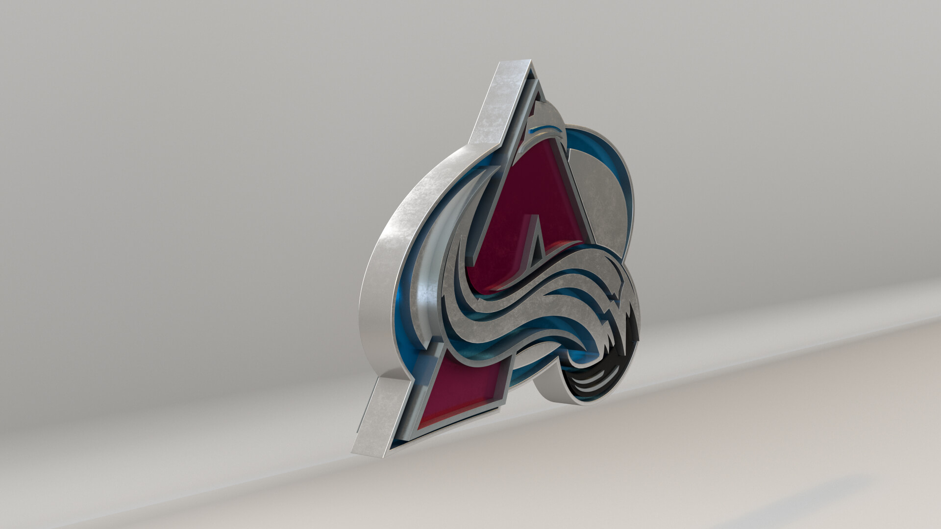 NHL Colorado Avalanche Team Logo - 3D Model by guimart