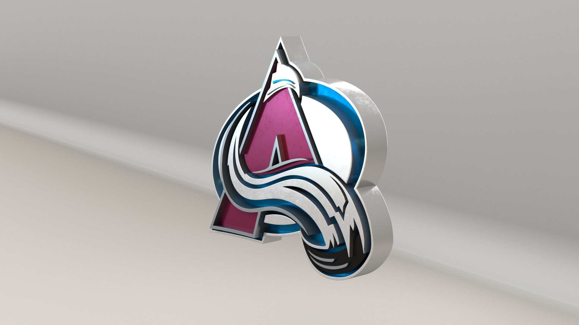 NHL Colorado Avalanche Team Logo - 3D Model by guimart