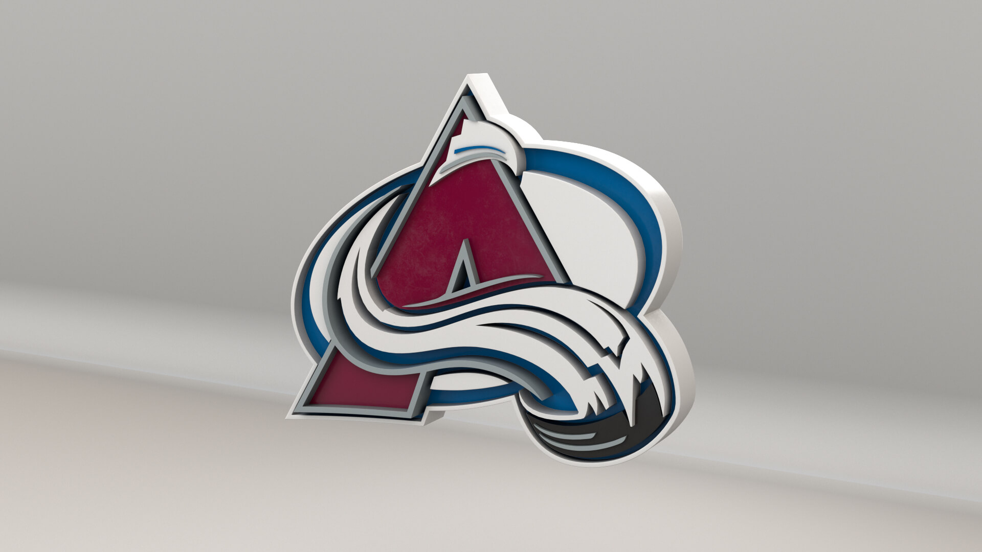 NHL Colorado Avalanche Team Logo - 3D Model by guimart