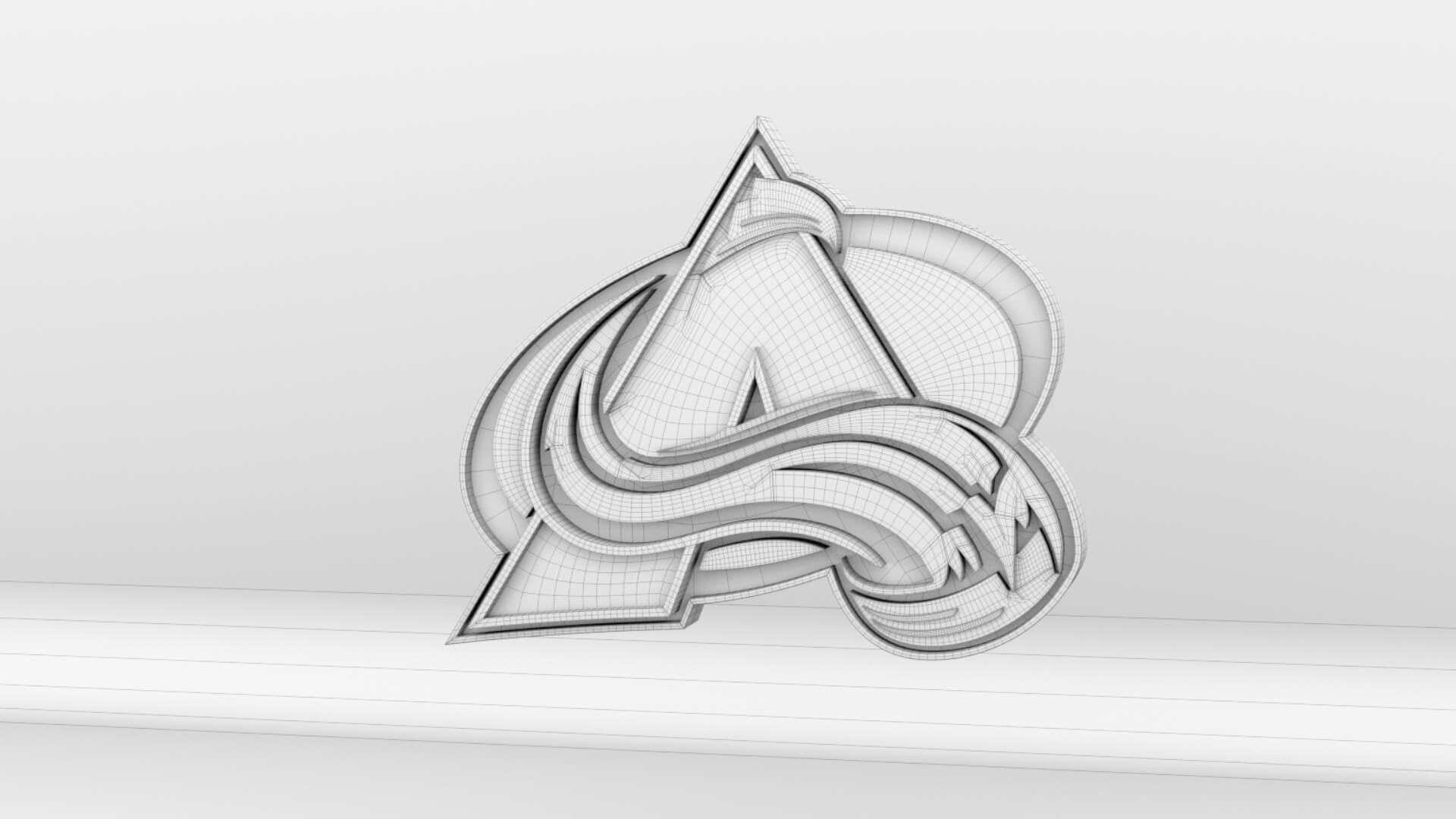 NHL Colorado Avalanche Team Logo - 3D Model by guimart