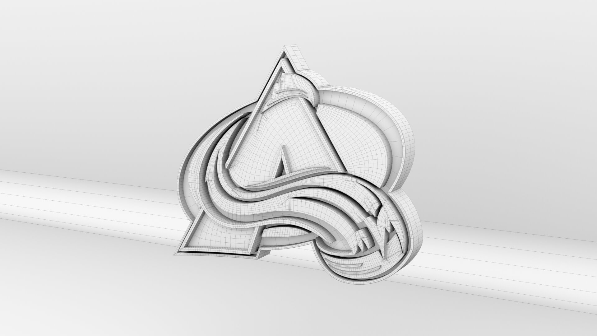 NHL Colorado Avalanche Team Logo - 3D Model by guimart