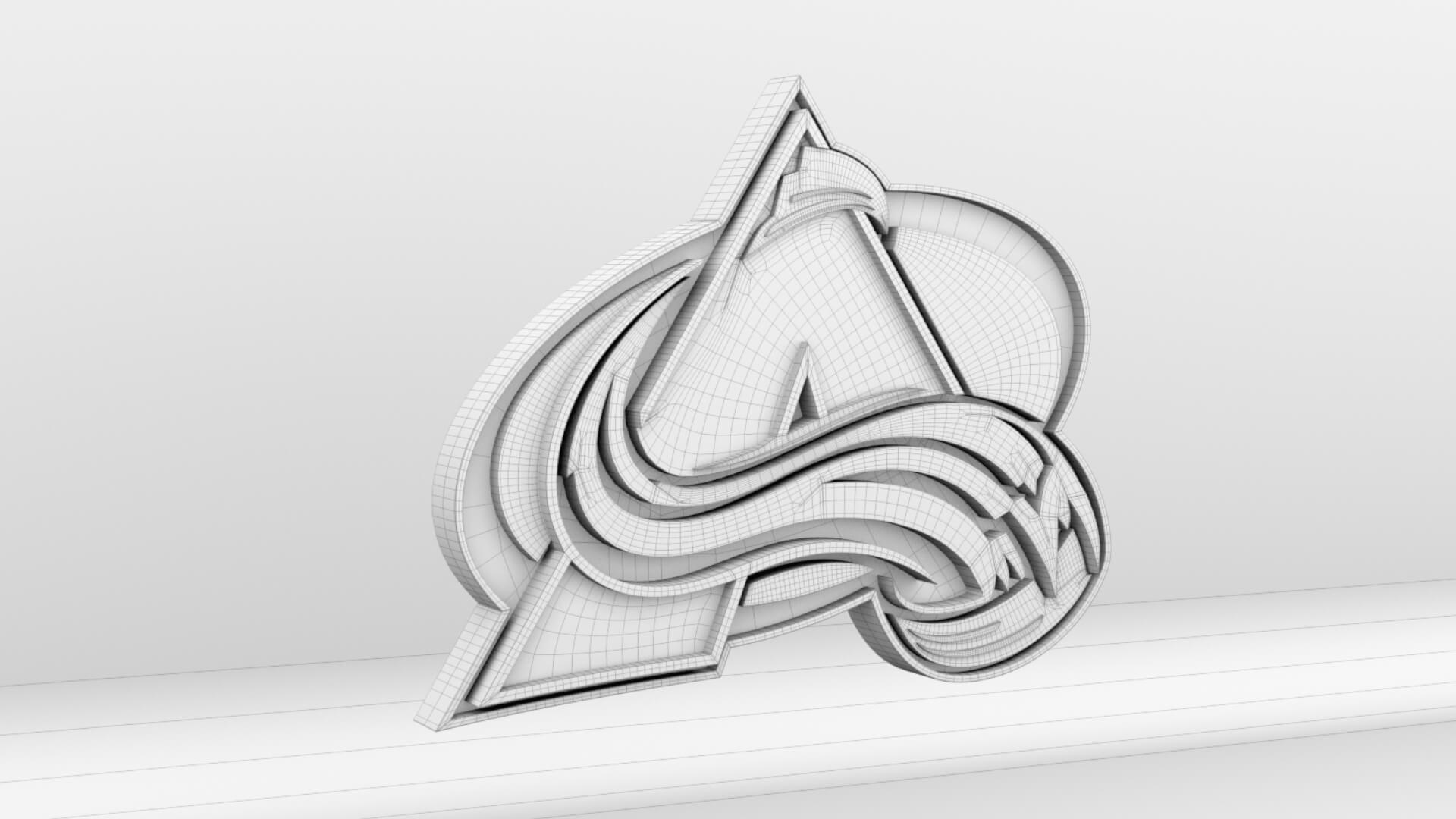 NHL Colorado Avalanche Team Logo - 3D Model by guimart