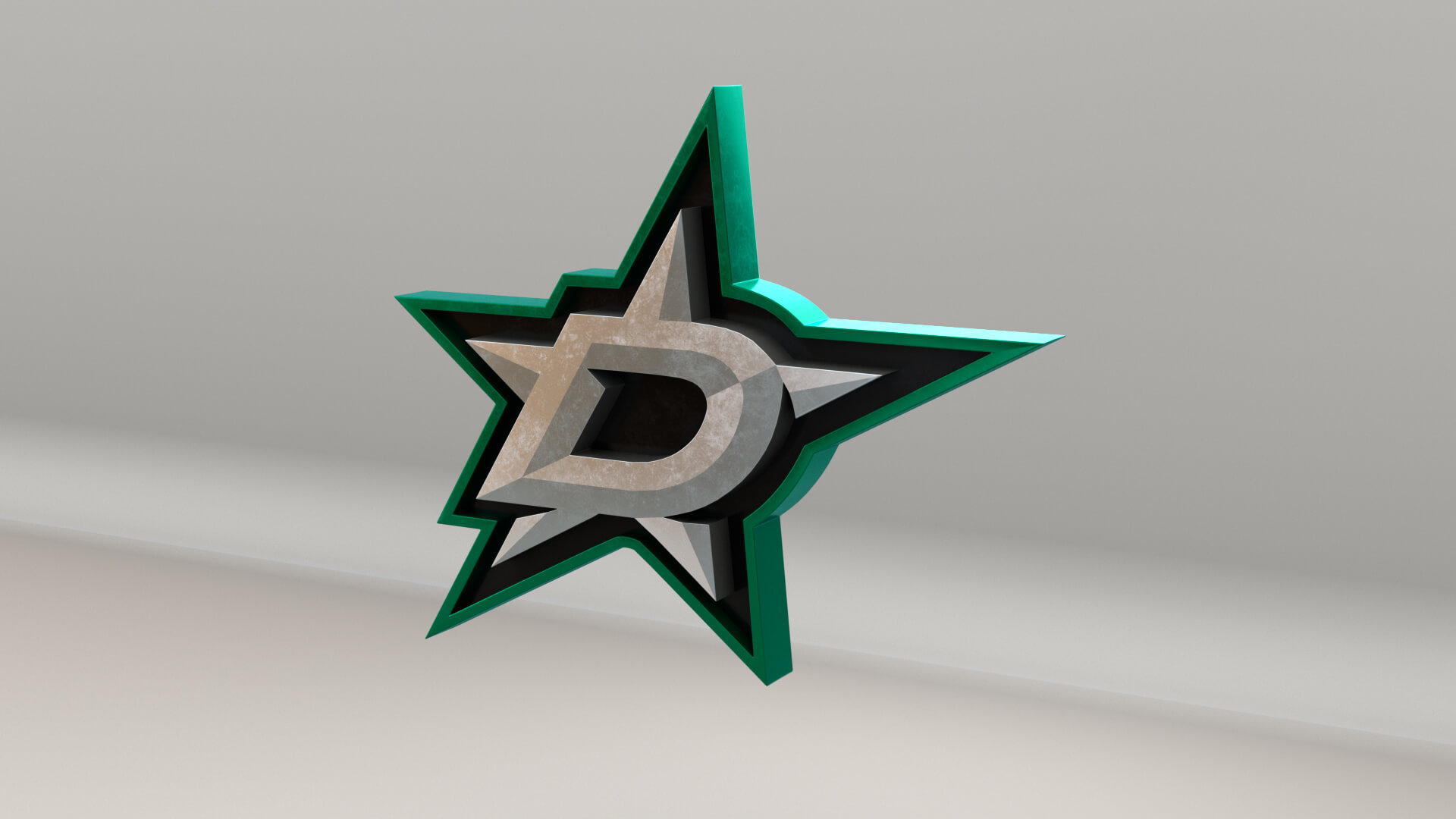 NHL Dallas Stars Team Logo - 3D Model by guimart