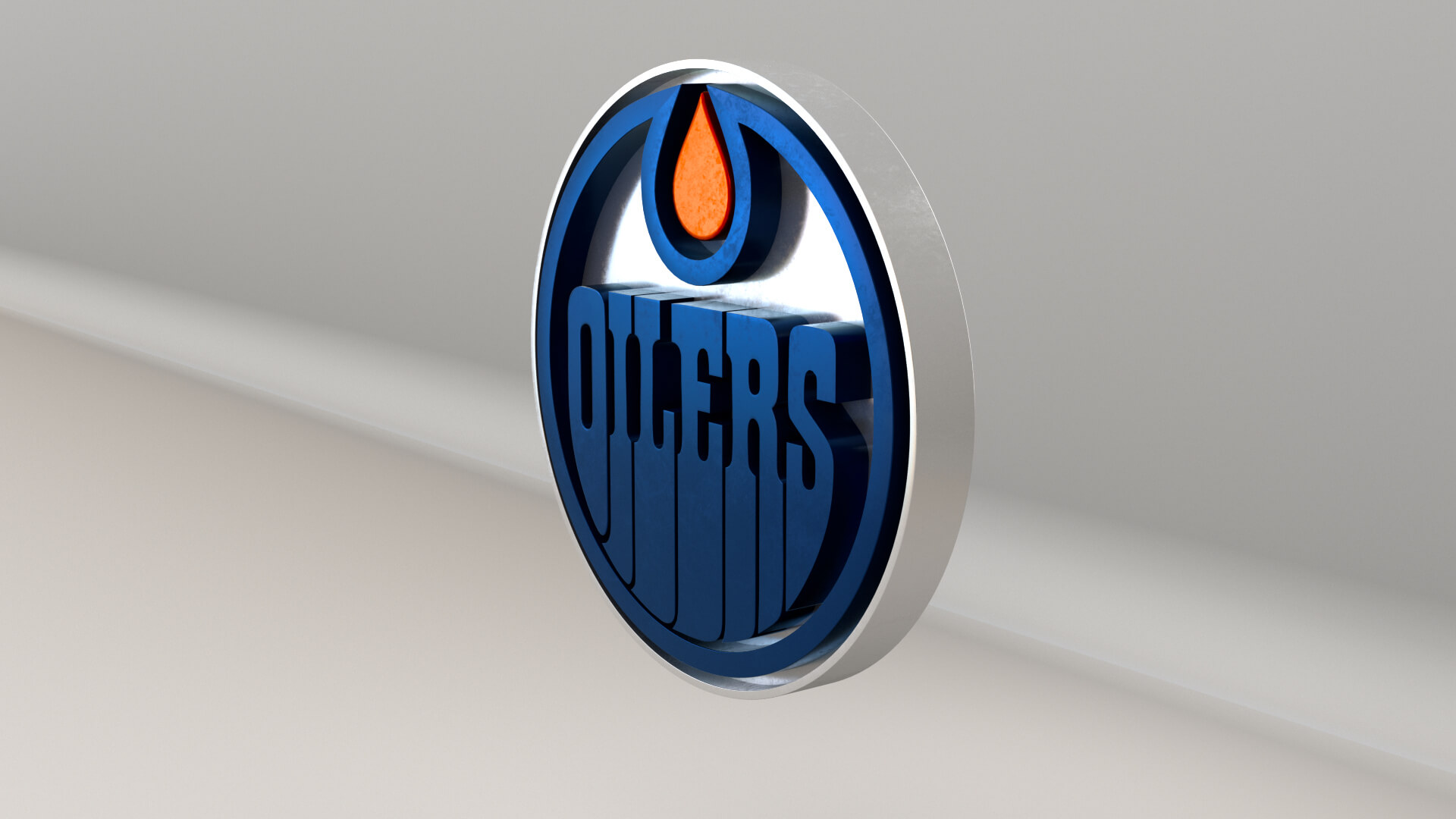 NHL Edmonton Oilers Team Logo - 3D Model by guimart
