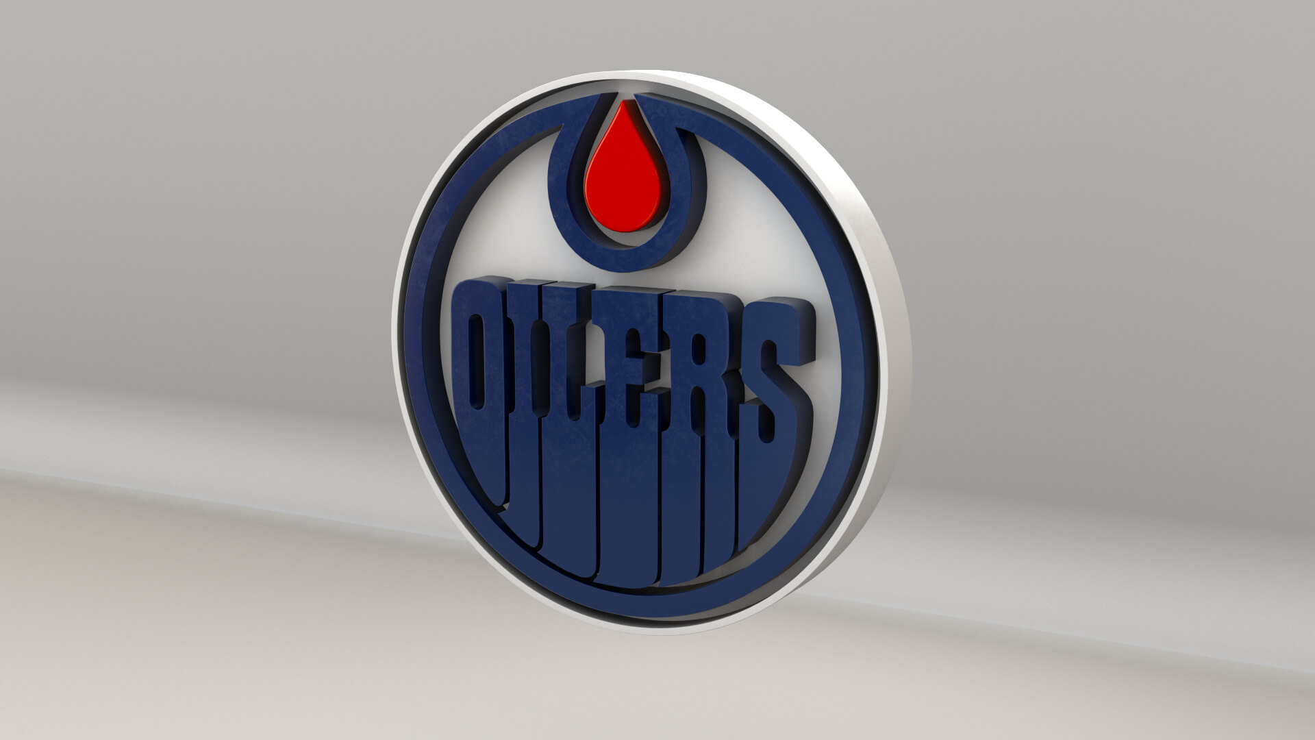 NHL Edmonton Oilers Team Logo - 3D Model by guimart