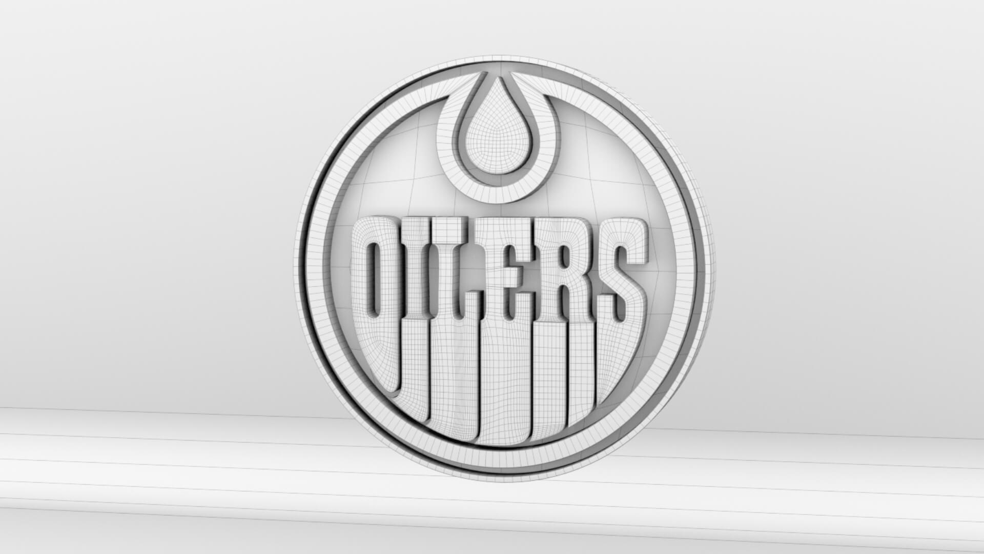 NHL Edmonton Oilers Team Logo - 3D Model by guimart