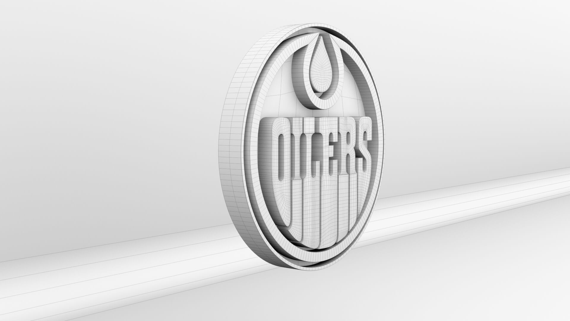 NHL Edmonton Oilers Team Logo - 3D Model by guimart