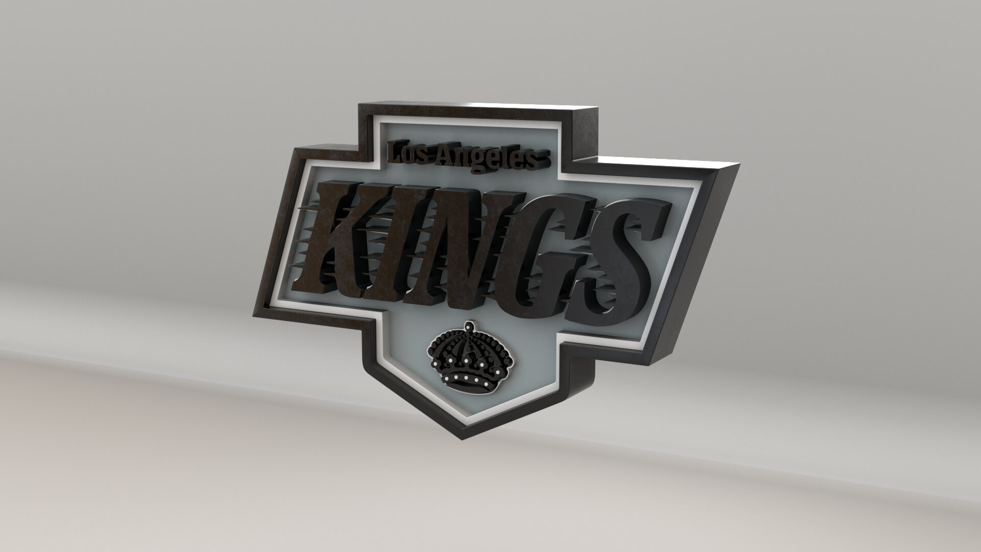 NHL Los Angeles Kings Team Logo - 3D Model by guimart