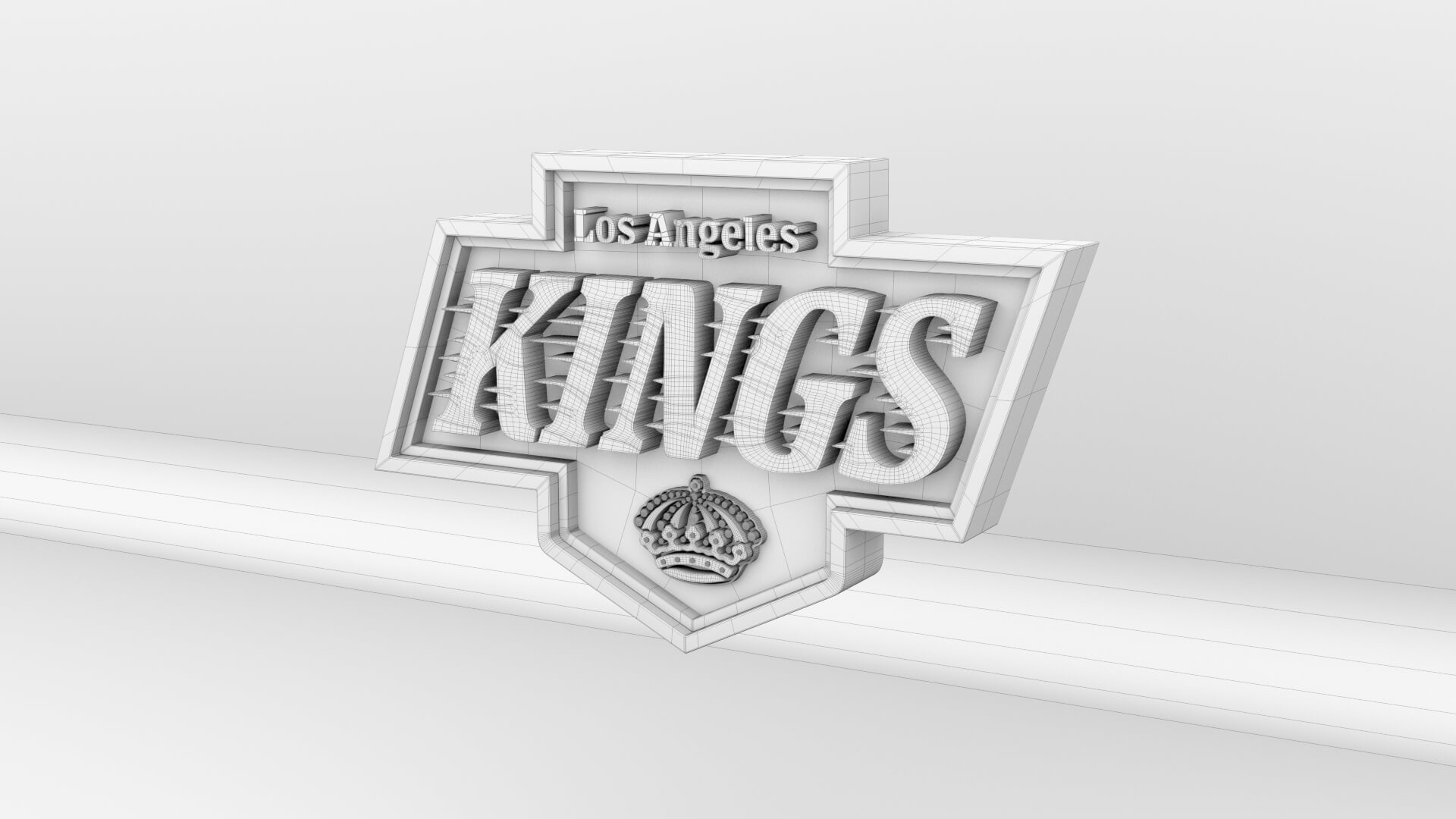 NHL Los Angeles Kings Team Logo - 3D Model by guimart