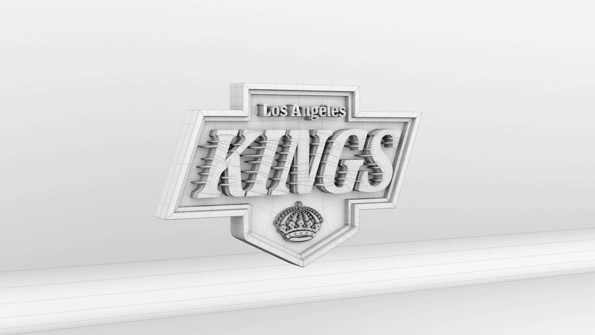 NHL Los Angeles Kings Team Logo - 3D Model by guimart
