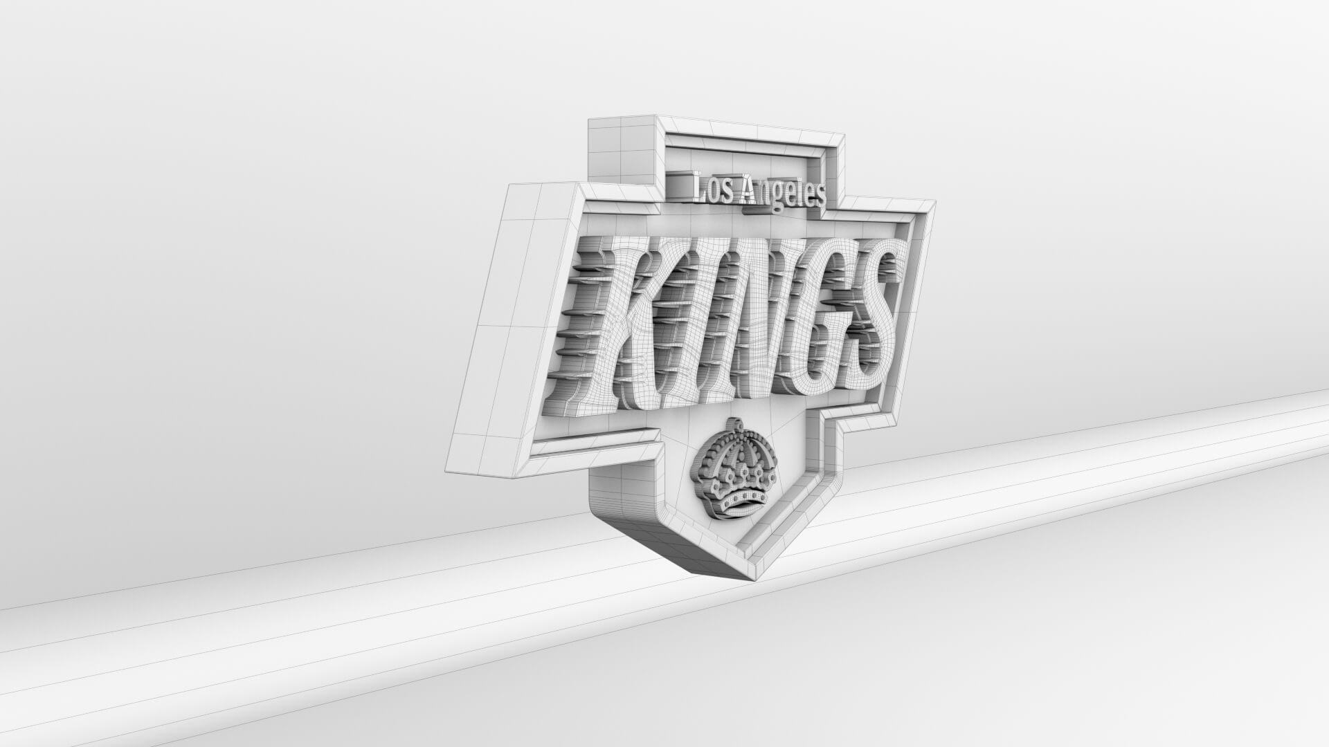 NHL Los Angeles Kings Team Logo - 3D Model by guimart