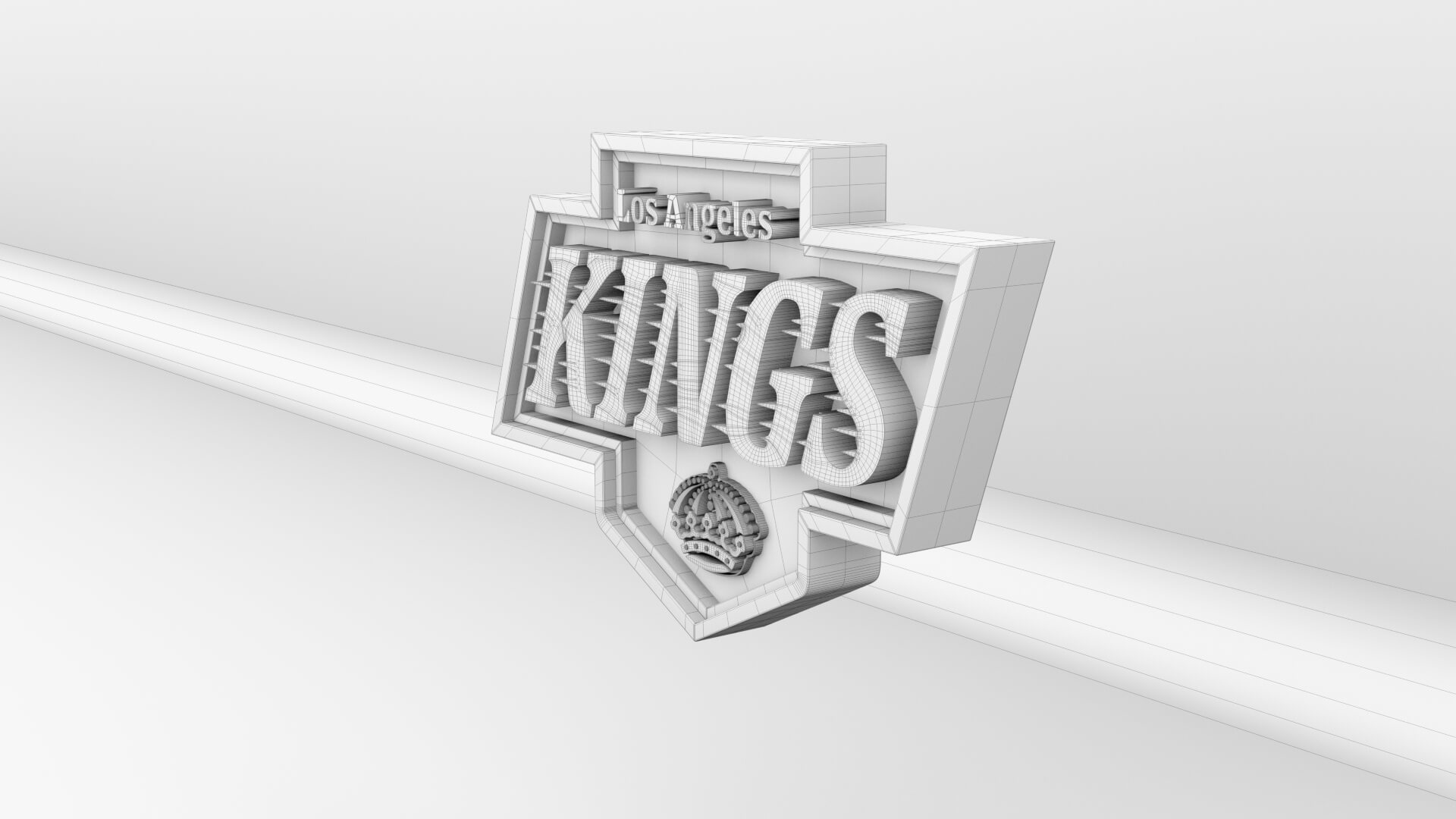 NHL Los Angeles Kings Team Logo - 3D Model by guimart