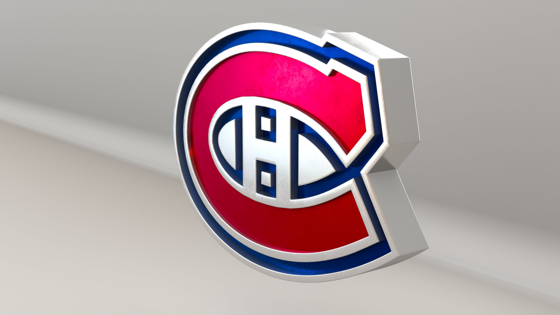 NHL Montreal Canadiens Team Logo - 3D Model by guimart