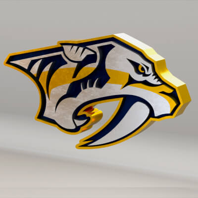 NHL Nashville Predators Team Logo - 3D Model by guimart