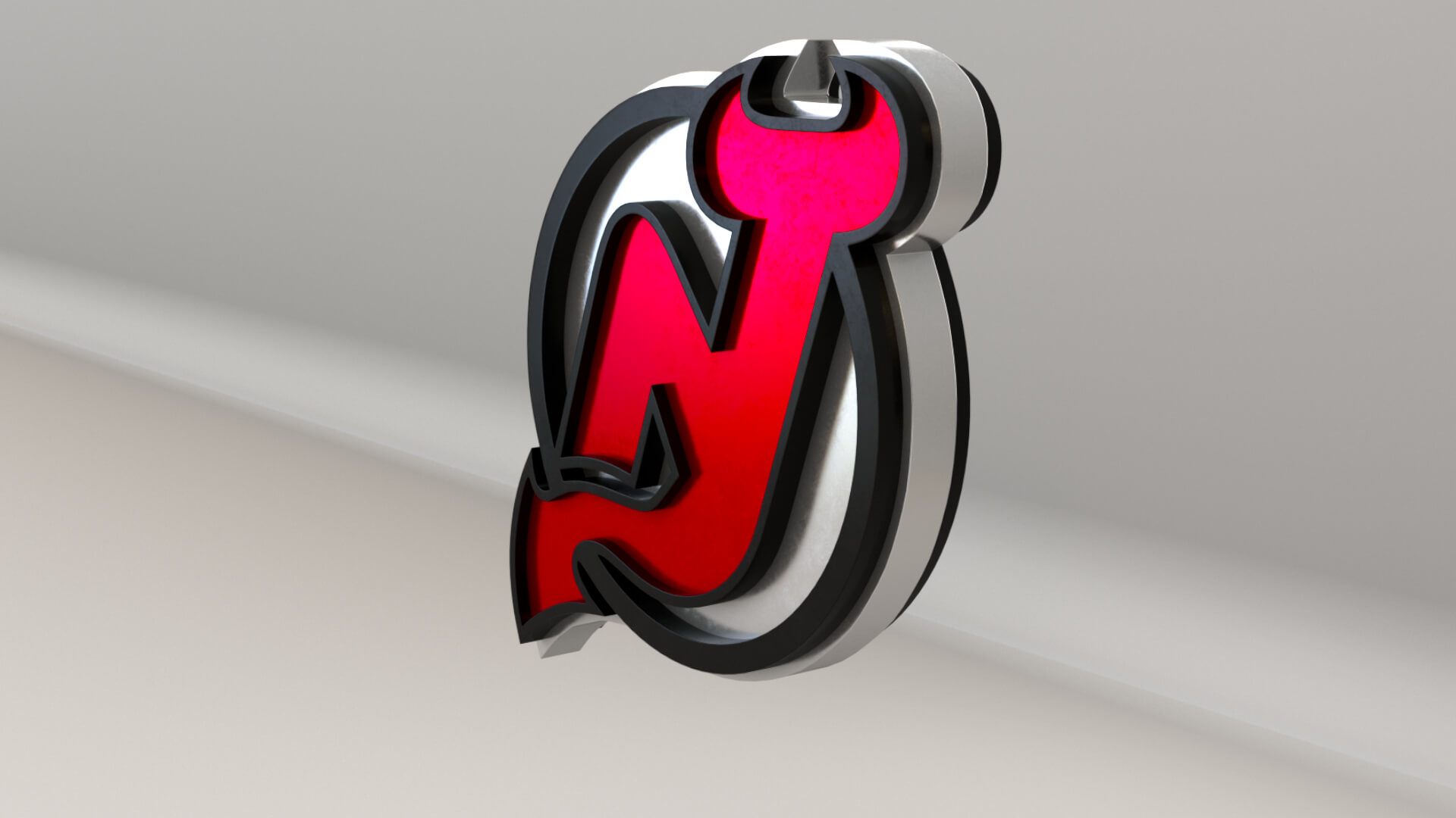 NHL New Jersey Devils Team Logo - 3D Model by guimart
