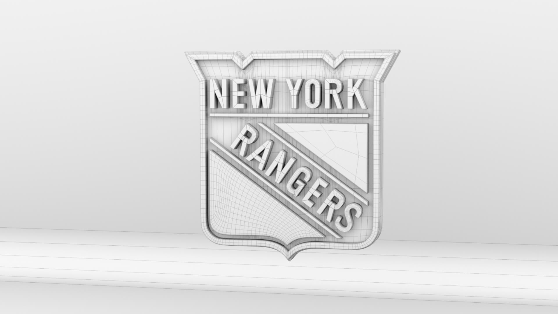 NHL New York Rangers Team Logo - 3D Model by guimart