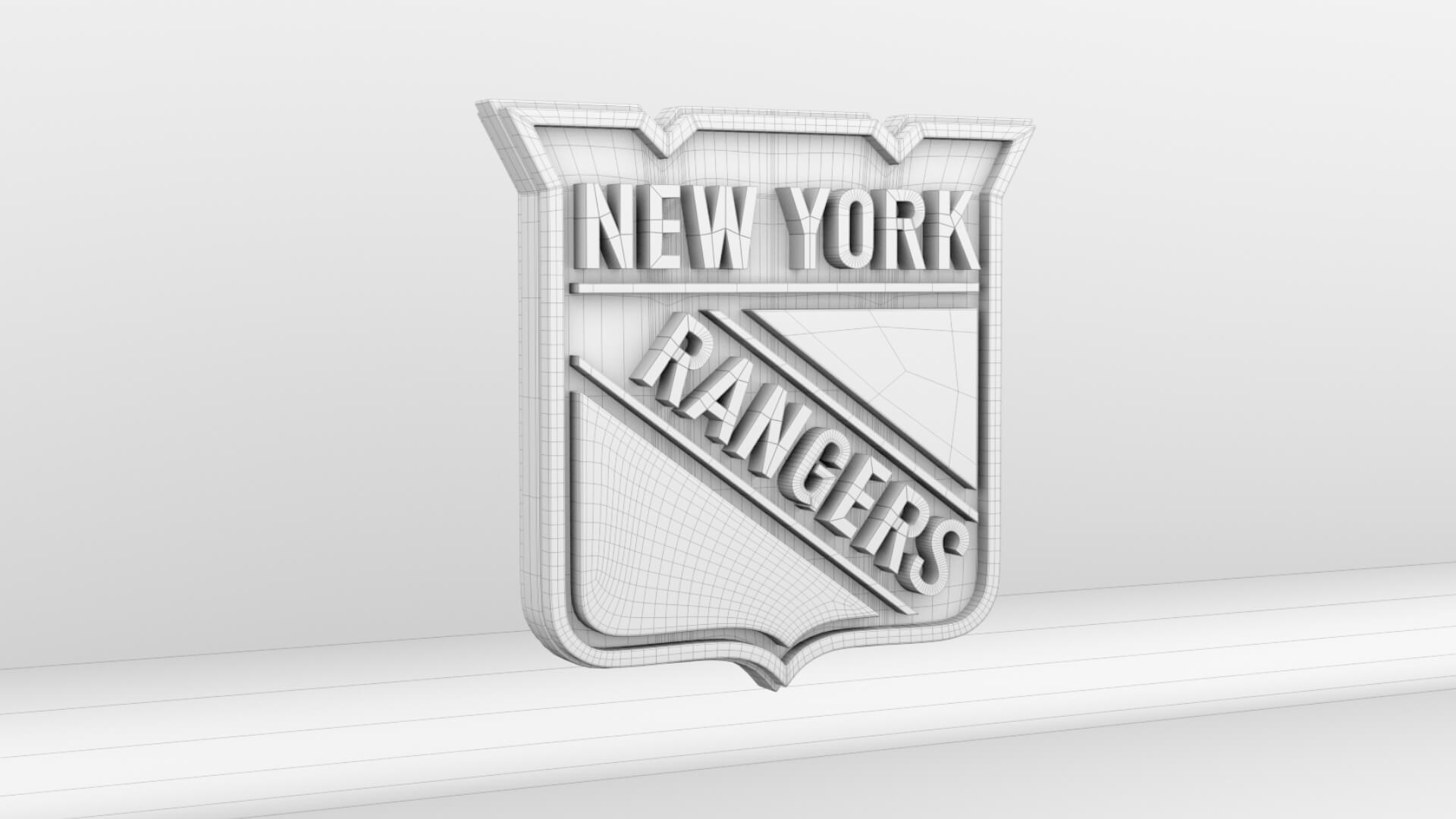 NHL New York Rangers Team Logo - 3D Model by guimart