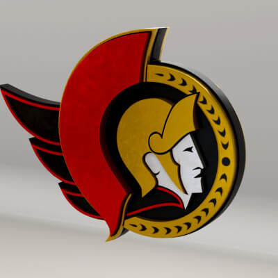 NHL Ottawa Senators Team Logo - 3D Model by guimart